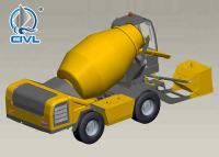 China 4 Cubic Meters Self Loading Concrete Mixing Equipment With New Condition Yellow Color for sale