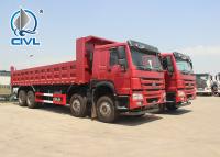 China 60 Ton 371hp EuorII Heavy Duty 8x4 Dump Truck With Front Lift HW76 Cab Howo Tipper Truck for sale