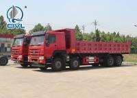 China 60 Ton 371hp EuorII Heavy Duty 8x4 Dump Truck With Front Lift HW76 Cab Howo Tipper Truck for sale