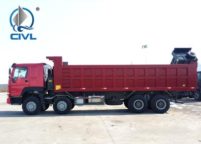 China 12TIRES EUROII Low Fuel Consumption Efficient Tipper Dump Truck 371HP 8x4 RHD for sale