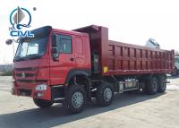China 12TIRES EUROII Low Fuel Consumption Efficient Tipper Dump Truck 371HP 8x4 RHD for sale