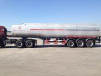 China Tanker semi trailer on stainless steel 35000-80000 liters for palm oil, caustic soda, HC1 etc for sale