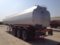 China Tanker semi trailer on stainless steel 35000-80000 liters for palm oil, caustic soda, HC1 etc for sale