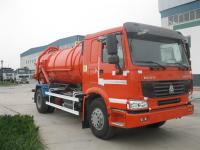 China Howo 6x4 Djibouti Market With Air Conditioner 129hp 8m³ Sewage Vacuum Truck for sale