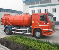 China Howo 6x4 Djibouti Market With Air Conditioner 129hp 8m³ Sewage Vacuum Truck for sale