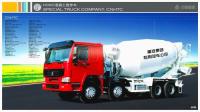 China White / Red Steel Wearproof Concrete Mixing Equipment Concrete Mixer Trucks 8 x 4 420 HP for sale