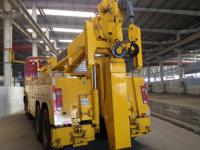 China 371 horsepower 3 sections boom 70 tons wrecker tow truck 6x4 Wheels for sale