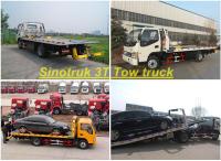 China Tractor Tow Truck Wrecker 3 Ton 4 x 2 Driving With Hydraulic Winch 124 HP Engine for sale