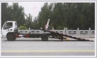 China Tractor Tow Truck Wrecker 3 Ton 4 x 2 Driving With Hydraulic Winch 124 HP Engine for sale