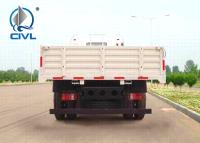 China White /red Color Light Duty Commercial Trucks / Sinotruk 5 - 8T Light Cargo Truck Sidewall Box for sale