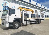 China 10 Tons Straight Boom Truck Mounted Crane White Colour 10+1 Tire for sale