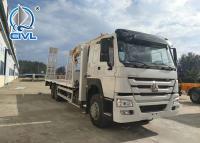 China 10 Tons Straight Boom Truck Mounted Crane White Colour 10+1 Tire for sale