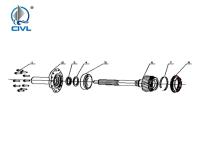 China Sinotruk Howo Gear Box Transmission HW19710T Clutch Control Components (Pull-type) （AC22100000501） for sale