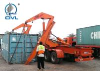China NEW Q345 Material Side Lifter 3 Axles Semi Trailer Truck Lift / Carry 20ft 40ft Container with 6x4 tractor for sale