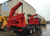 China NEW Q345 Material Side Lifter 3 Axles Semi Trailer Truck Lift / Carry 20ft 40ft Container with 6x4 tractor for sale
