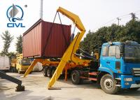 China NEW Q345 Material Side Lifter 3 Axles Semi Trailer Truck Lift / Carry 20ft 40ft Container with 6x4 tractor for sale