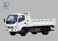 China Light Dump Truck new Foton Forland 3-4tons Rhd 4x2 Dumper white colour tipper truck for sale