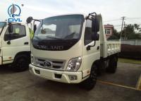 China Light Dump Truck new Foton Forland 3-4tons Rhd 4x2 Dumper white colour tipper truck for sale