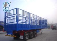 China 2 Axle Fence Semi Trailer Trucks For Transport Livestock for sale