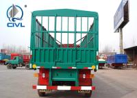 China 2 Axle Fence Semi Trailer Trucks For Transport Livestock for sale