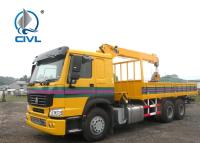 China Sinotruk 290HPEuro II Right Hand Driving Truck Mounted Crane With Straight Tlescope Boom for sale
