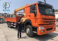 China Sinotruk 290HPEuro II Right Hand Driving Truck Mounted Crane With Straight Tlescope Boom for sale