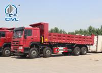 China Front lifting 371HP Heavy Duty Dump Truck 8X4 LHD 50tons 20-30CBM ZZ3317N3567W for sale