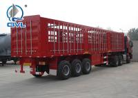 China 40 Feet 3 Axles cargo fence semitrailer 12 Tires With Removable Sidewall for sale