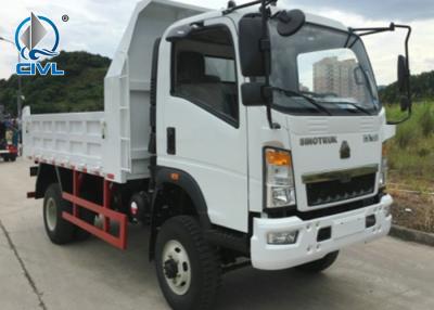 China Homan 4x4 116hp All Wheel Drive Dump Truck 6-8 Tons Tipper Truck for sale