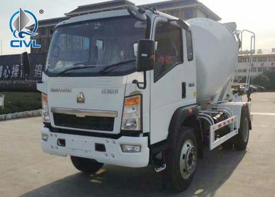 China 4X2 Light Cement Mixer Truck 4cbm Howo Concrete Mixing Truck 130hp for sale