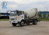 China 4X2 Light Cement Mixer Truck 4cbm Howo Concrete Mixing Truck 130hp for sale