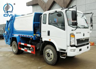 China 5m3 Compressed Garbage Truck With 4x2 Light Truck Chassis Engine 116hp for sale