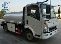 China 4m3 4x2 Light Fuel Truck 116hp Engine 4tons Oil Tanker Truck for sale