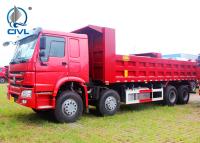 China Sinotruk Howo 8x4  Dump Truck A7 371 HP 12 Wheels LHD 60 Tons 20 - 30 CBM Tipper Truck for sale