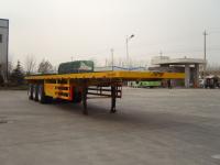 China New Flat Bed Deck Semi Trailer For Container 25 - 40T CImc Heavy Truck Transportation for sale