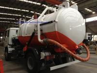 China Sinotruck SWZ  4x2 226HP 14000 Liters Sewage Suction Truck / Vacuum Tanker for sale