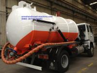 China Sinotruck SWZ  4x2 226HP 14000 Liters Sewage Suction Truck / Vacuum Tanker for sale