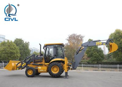 China 82kw Backhoe Loader With Loader And Excavator H-Type Outriggers for sale