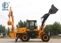 China Backhoe Loader / Small Utility Loader Excavator 5.4tons 76kw for sale