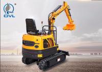 China Mini 8.6kw Engine Excavator / 1 Ton Crawler Tailless Excavator Orchard Micro Agricultural for sale