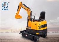 China Mini 8.6kw Engine Excavator / 1 Ton Crawler Tailless Excavator Orchard Micro Agricultural for sale