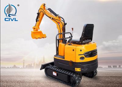 China Mini 8.6kw Engine Excavator / 1 Ton Crawler Tailless Excavator Orchard Micro Agricultural for sale