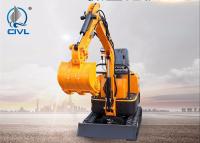 China Mini 8.6kw Engine Excavator / 1 Ton Crawler Tailless Excavator Orchard Micro Agricultural for sale