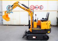 China Mini 8.6kw Engine Excavator / 1 Ton Crawler Tailless Excavator Orchard Micro Agricultural for sale