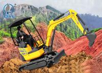 China 10 Kw Engine Excavator / 1.6 Ton Hydraulic Crawler Tailless Excavator for sale