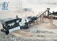 China 3 Screen Layers Mobile Crushing Plant Crawler Vibrating Screen Mobile Crushing Station for sale