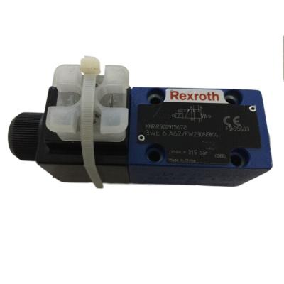China Rexroth Solenoid Valve 3WE6A62 EW230N9K4 Cast Iron Bule And Sliver Coil  Rotated By 90° for sale