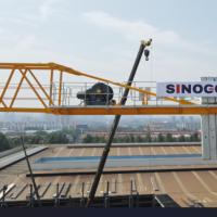 China 12t Mobile Luffing Tower Crane Hoist With Chassis Mobile for sale