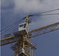 China 380V / 50Hz / 3 Phase Power Supply SINOCORP 10T Tower Crane In Yellow / Green Color for sale