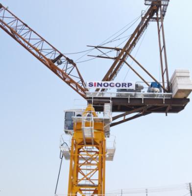 China Luffing Small Tower Crane Boom QTD5020-8/10 Ton Crane Lifting Mobile for sale